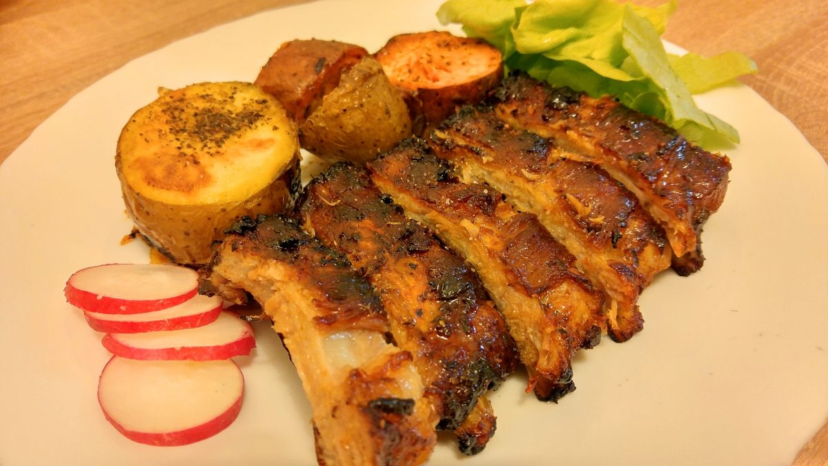 Coaste caramelizate de porc la cuptor - Gateste cu Cornel